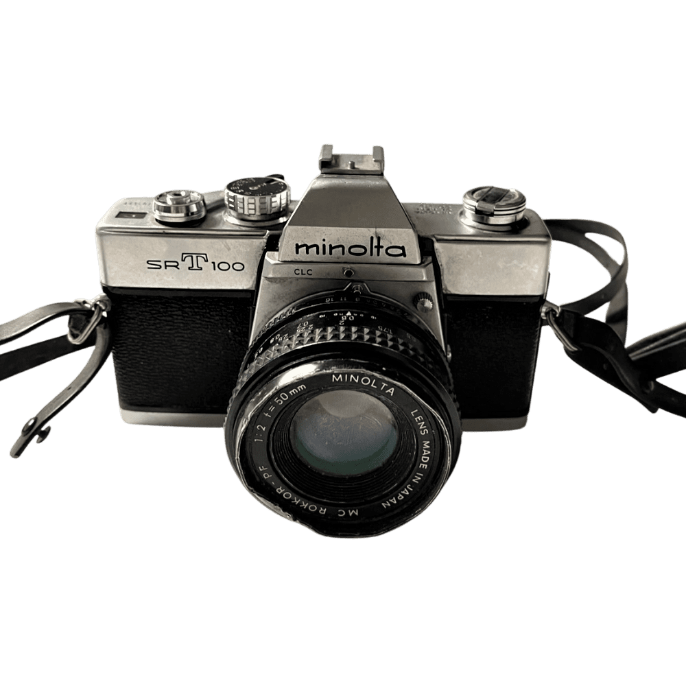Buy Vintage Minolta SRT 100 SLR Film Camera with 50 mm Lens (USED ...