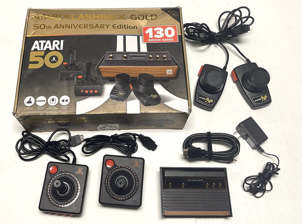 Buy Atari Flashback Gold Console 50th Anniversary Edition 130 built-in Games (USED Video Game ...