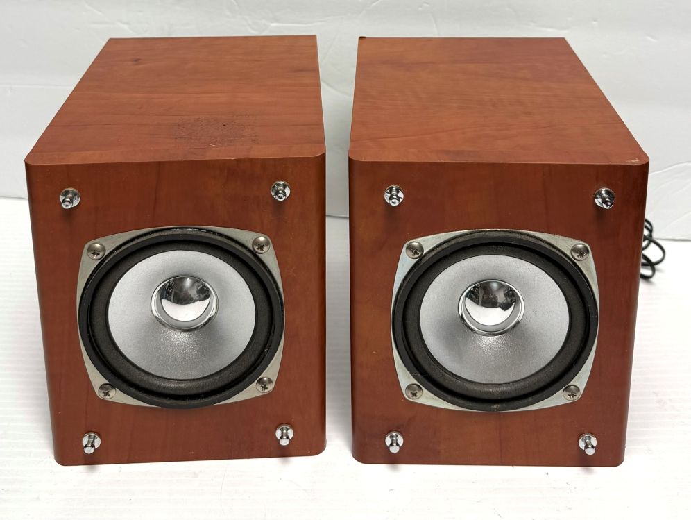 Buy Curtis Dynamic Speaker System 4 Ohm Wood Grain Bookshelf Speakers ...