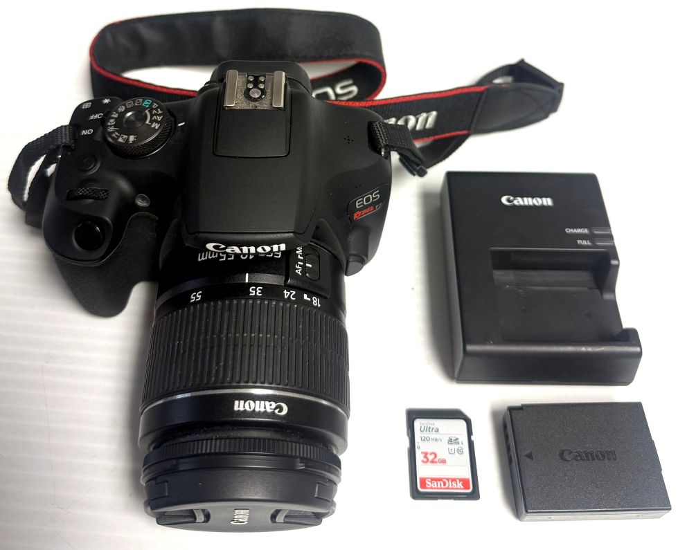Buy Canon EOS Rebel T7 24.1MP DSLR Camera with 18-55mm Lens Kit Bundle ...